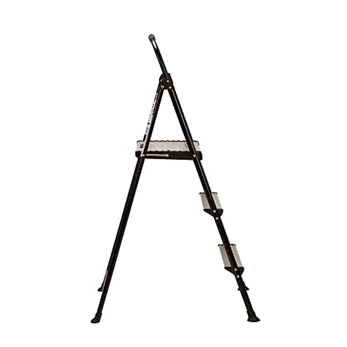 COSCO 11425ABK1E Folding Step Stool with Rubber Hand Grip, 8 Ft. 10 in. Max Reach, ANSI Type 1, 250 lb Weight Capacity, 3, Black