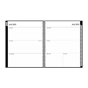Blue Sky 2023-2024 Academic Year Weekly and Monthly Planner, 8.5" x 11", Flexible Cover, Wirebound, Enterprise (144719)