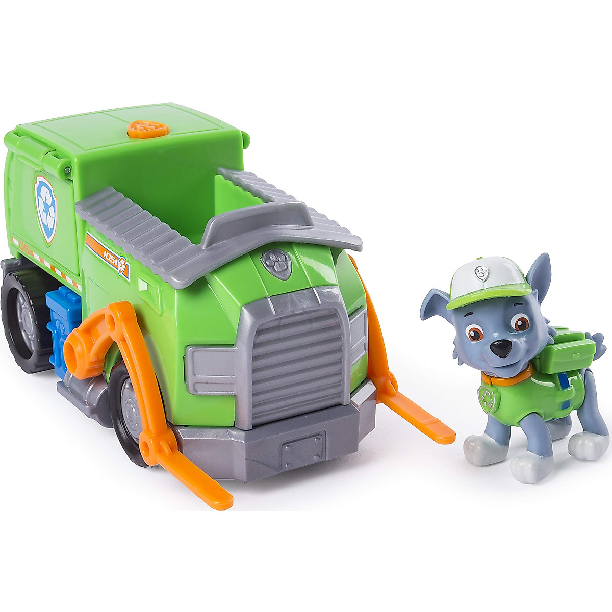 Paw Patrol, Rocky’s Transforming Recycle Truck with Pop-Out Tools & Moving Forklift, for Ages 3 & Up
