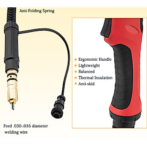 MIG Welding Gun Torch Stinger, Flexible MIG Gun 100A 10ft Compatible with Miller M-100 M-10#248282 - Mig Welder Stinger