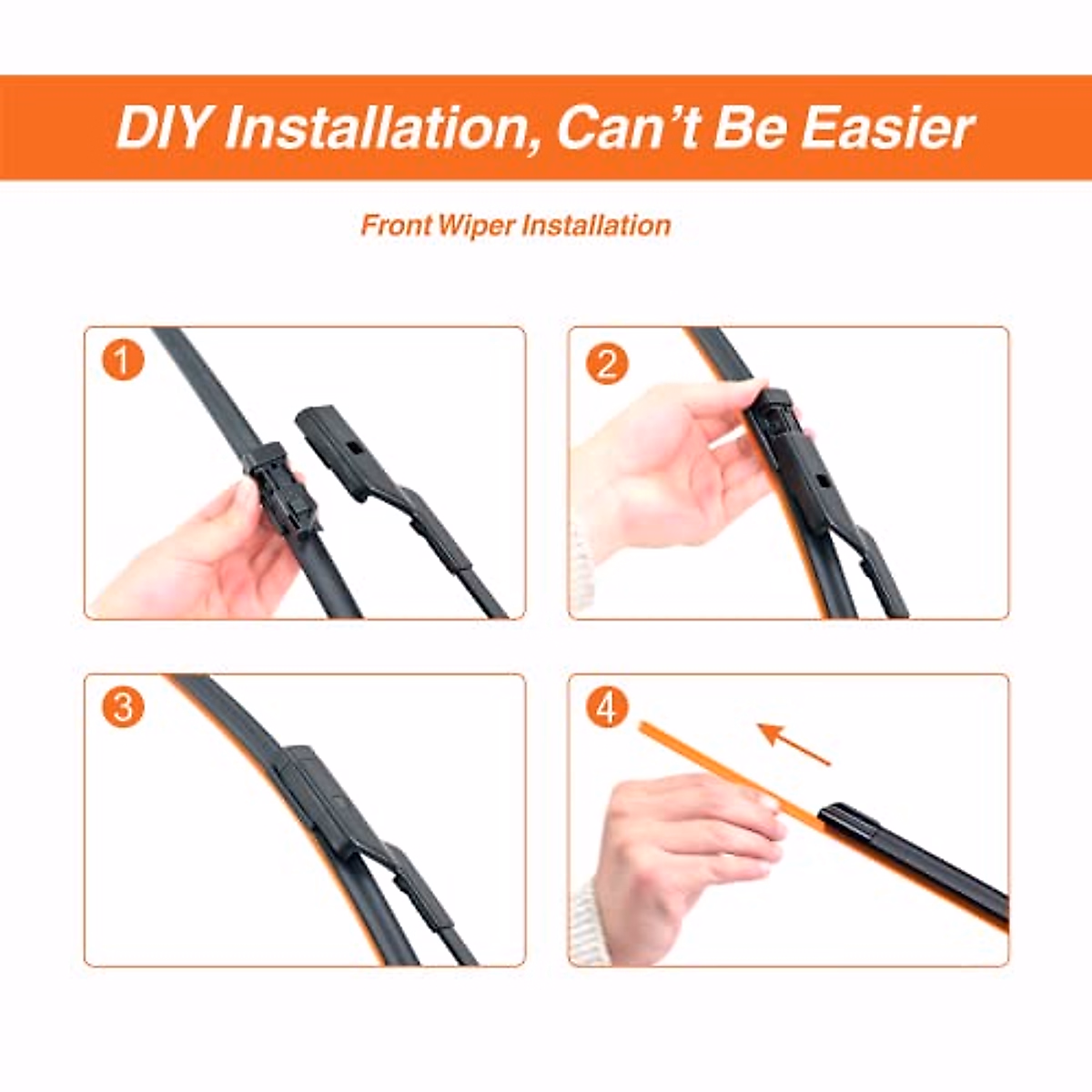 WOWIPER Factory Wipers for Volvo S60 2011-2018 S80 2007-2016 V60 2013-2014+More, 26"/20" (PACK of 2) Top Lock 19mm Windshield Wiper Blades