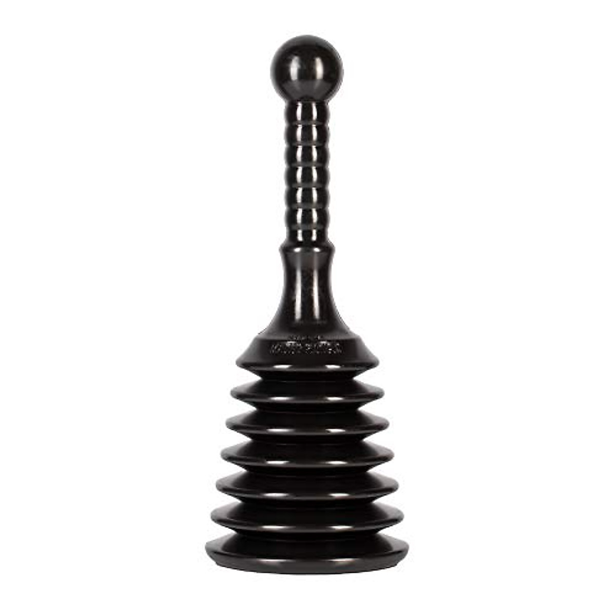 Master Plunger MPS4 Sink & Drain Plunger for Kitchen Sinks, Bathroom Sinks, Showers, and Bathtubs. Small and Strong Design with Large Bellows Commercial & Residential Use, Black