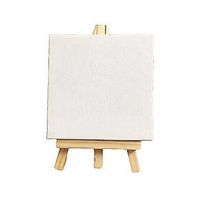 Mini Canvas Picture Frames 4x4 Inch 12 Pack, Stretched Small Canvas for Painting, Painting Canvas Square Canvas, Crafts for Kids