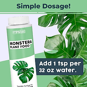 Monstera Plant Food for Monsteras and Philodendrons, Tropical Houseplant Liquid Fertilizer 8 oz (250mL)