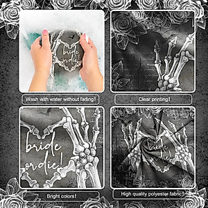 Avezano Bride Or Die Bachelorette Party Decorations Till Death Do Us Part Bridal Shower Gothic Wedding Engagement Party Decor Photoshoot Photo Booth Backdorps (7x5ft)