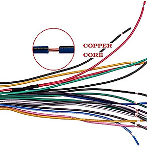 20-pin Headunit/Radio Wiring Harness with Steering Wheel Switch Wires Compatible with Subaru/2007-2019 Nissan | Upgraded Version of The Metra 70-7552 | Harness Includes VSS and SWC pins