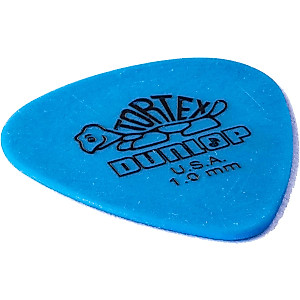 DUNLOP 1.0mm Blue Guitar Pick-12 Pack Tortex Standard (418P1.0)