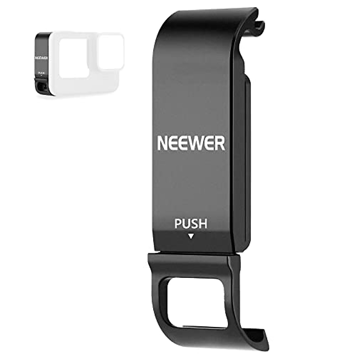 Neewer Protective Cover Replacement Door Compatible with GoPro Hero 10/Hero 9 Black, Battery Charging Door Vlog Accessory Compatible with GoPro 10 9 Action Camera - ST19