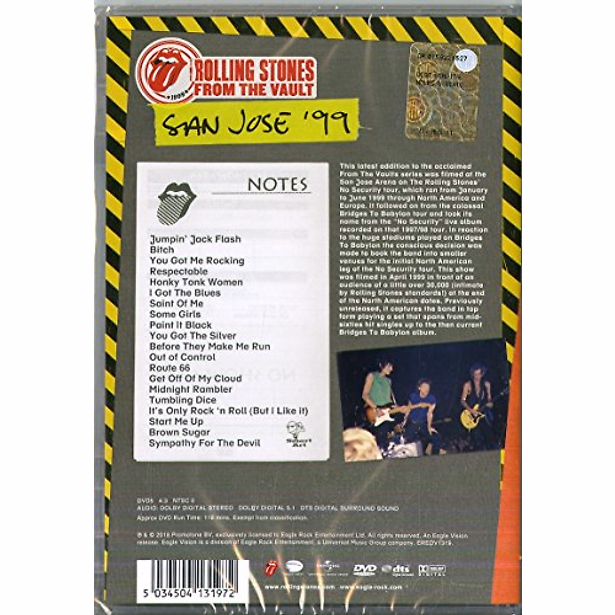 The Rolling Stones: From the Vaults: No Security. San Jose '99