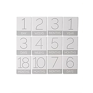 Little Unicorn Keepsake Monthly Milestone Photo Blanket – 47” x 46” – Milestone Cards Included - 100% Cotton Muslin – Machine Washable – Playful Designs - for Boys & Girls (Tropical Leaf)