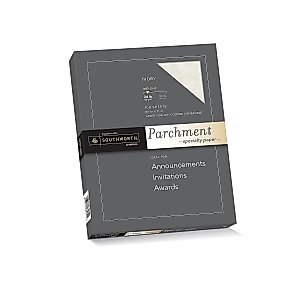 Southworth P984CK336 Parchment Specialty Paper, Ivory, 24lb, 8 1/2 x 11, 100 Sheets