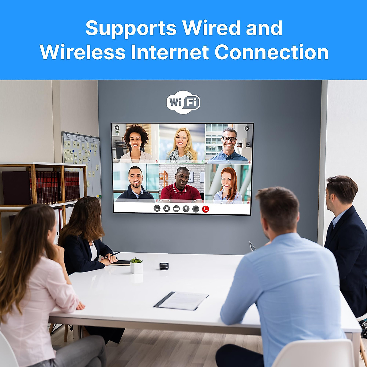 Pyle 55" 2160p UHD Smart TV - Flat Screen Monitor HD DLED Digital/Analog Television w/Built-in WebOS Hub Operating System, HDMI, USB, AV, Full Range Stereo Speaker, Wall Mount, Includes Remote Control