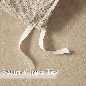 Ivellow Velvet Duvet Cover Queen Set Khaki Velvet Duvet Cover Queen Comforter Cover 3Pcs Ultra Soft Duvet Cover Breathable Solid Luxury Flannel Velour Duvet Cover Zipper Closure Corner Tie