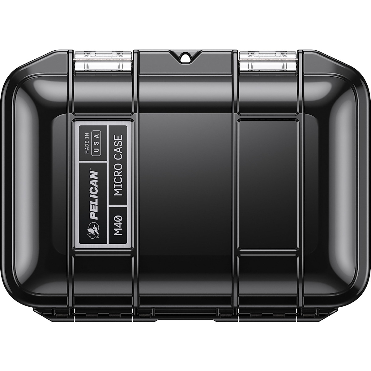 Pelican M40 Micro Case - Waterproof Case (Dry Box, Field Box) for iPhone, GoPro, Camera, Camping, Fishing, Hiking, Kayak, Beach and More (Black)