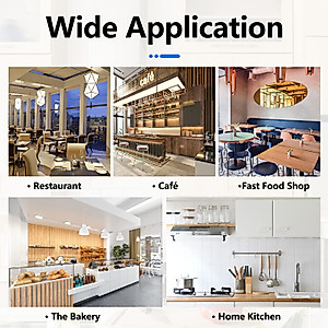 QEERBSIN 4 Channel Commercial Kitchen Cooking Countdown Timer with Clear Display Loud Alarm Reminder for Restaurant Multiple Events