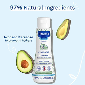 Mustela Hydra New Bebe Body Lotion, 3.38 oz