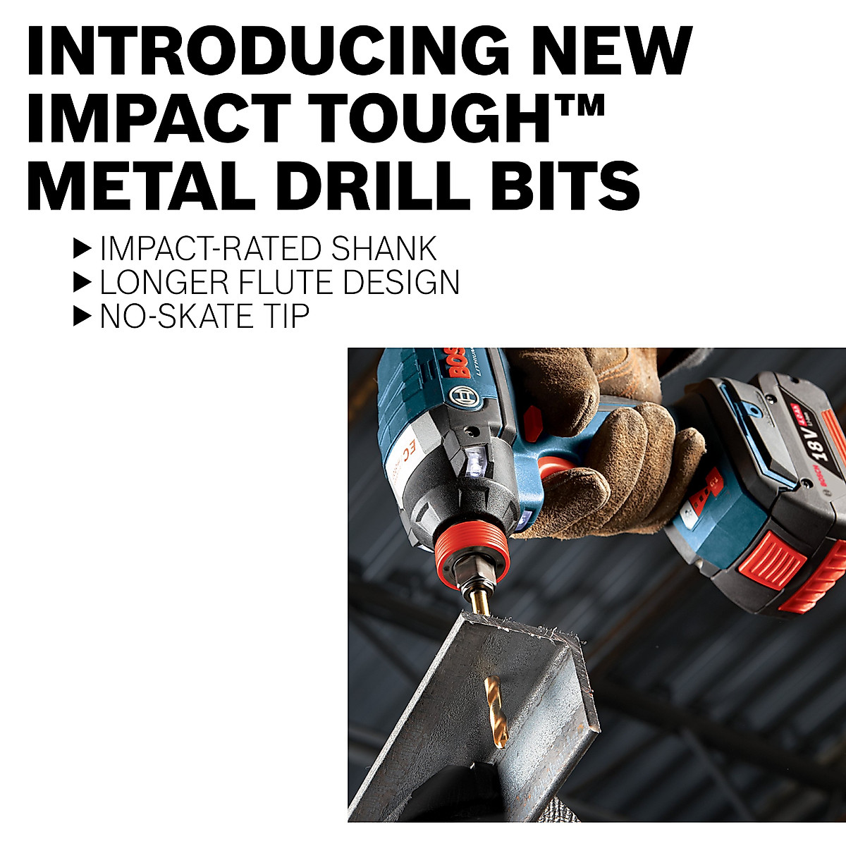 BOSCH BL2187 1-Piece 15/16 In. x 6 In. Fractional Reduced Shank Black Oxide Drill Bit for Applications in Light-Gauge Metal, Wood, Plastic