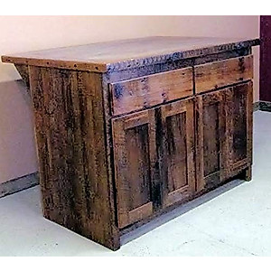 Reclaimed Wood Kitchen Island