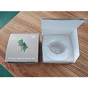 Bonaweite Pet Parrot Anti-bite Collar, Anti-Grab Feather Lick Wound Healing Safety Practical Neck Cover, Protective Recovery Collars for Macaw African Budgies Parakeet Agapornis Fischeri Cockatiel