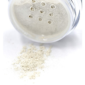 Pure Ziva White Sparkle Vanilla Shimmer Vegan Single Loose Eyeshadow; Talc, Paraben & Cruelty Free