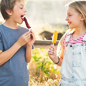 Silicone Popsicle Molds 4 Cavities Large Cakesicles Silicone Mould Oval Cakesicle Mold Bpa Free Homemade Cake Pop Mold with Lid & 100 Wooden Sticks for DIY Popsicle Cakesicle Dessert