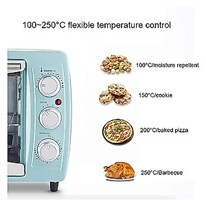 MODADA Electric oven home 19 liters mini oven adjustable temperature 0-250 ℃ and 60 minutes timer three baking position home baking electric oven baking cake bread pie multifunctional function unified