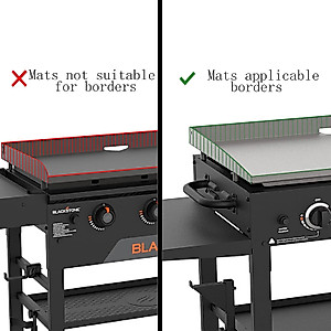 Upgraded Silicone Griddle Cover Mat Full-Edge for Grill 22" Blackstone, Griddle Top Edges,Heavy Duty Food Grade Blackstone Accessories Reusable&Durable,Protect Grill from Rust,Insects & Leaves