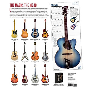 Guitars Wall Calendar 2023: A Year of Classic Images