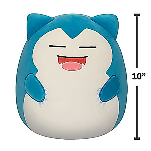 Squishmallows Pokemon Snorlax Plush Toy, 25 cm, Add Snorlax to Your Squad, Ultra-Soft Plush Stuffed Animal, Official Jazwares Plush Toy