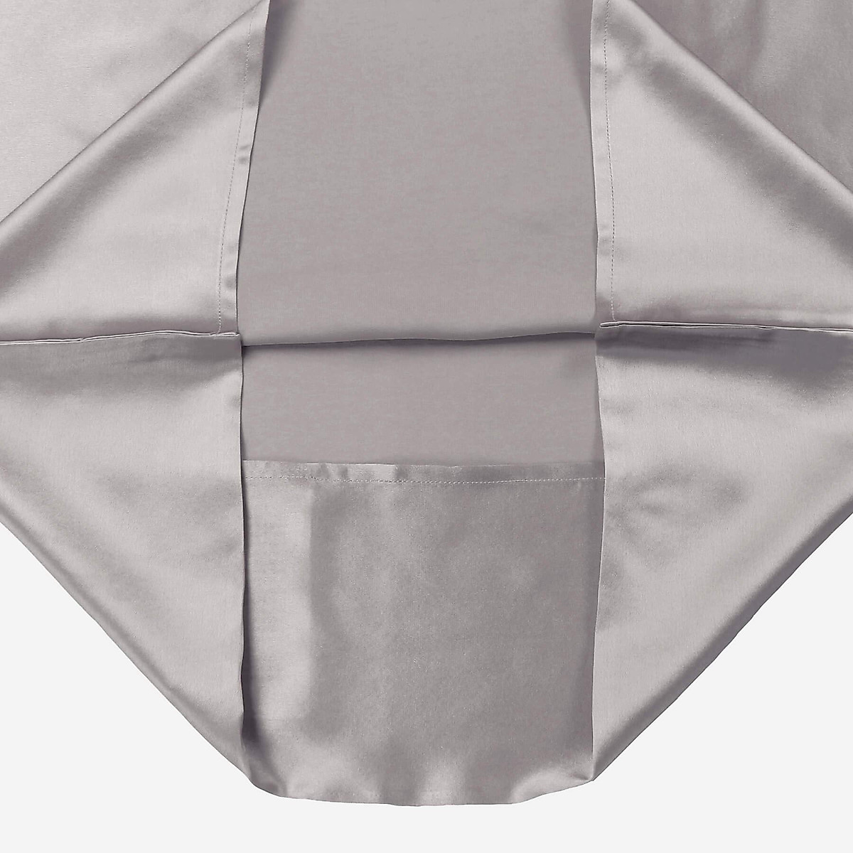 Lilysilk 19 Momme 100% Mulberry Silk Pillowcase Travel Size, Silvergray, 12" x 16"