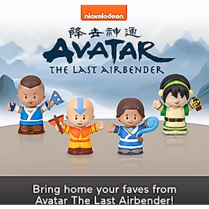 Little People Collector Avatar: The Last Airbender Special Edition Set In Display Gift Box For Adults & Fans, 4 Figures