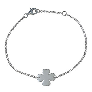 LES POULETTES JEWELS - Sterling Silver Lucky Clover Bracelet