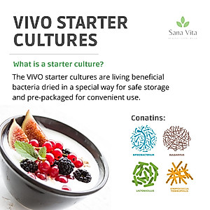 VIVO Kefir Starter (5 boxes) Makes up to 30 quarts of kefir