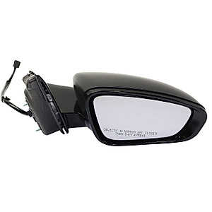 Kool Vue Driver & Passenger Side Power Heated Mirrors for Chrysler 200 2015-2017 With Signal Light; Without Blind Spot Monitor, Memory, Puddle Lamp & Auto-Dimming Paintable