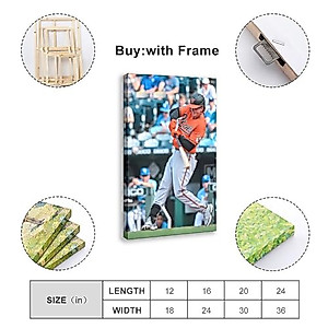 Adley Rutschman Baseball Playe99 Canvas Poster Bedroom Decor Sports Landscape Office Room Decor Gift Frame:12x18inch(30x45cm)