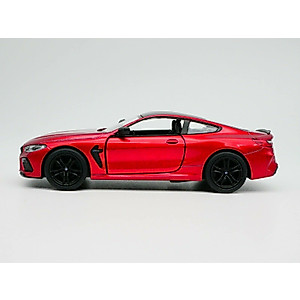 KiNSMART BMW M8 Competition Coupe Red 5" 1:36 Scale Die Cast Metal Model Toy Car w/Pullback Action