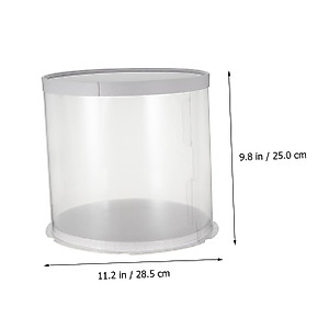 Baluue 2pcs Box Bakery Boxes Material Round Cake Storage Cake Packaging Box for Party Home