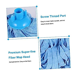 Mop Cleaner 2pcs Commercial Mop Head Microfiber Cloth Mop Refill Head Cleaning Accessories Floor Mops Mop Cleaner Mop Head Refill Mop Head Replacement Mop Heads Butuo Detergent