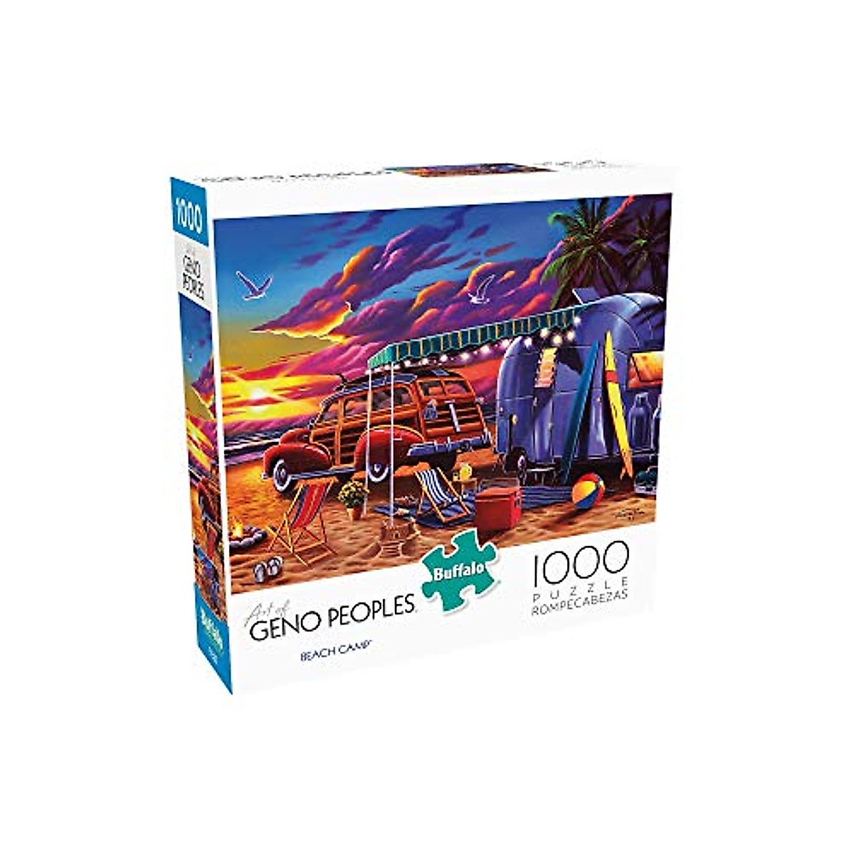 Buffalo Games - Geno Peoples - Beach Camp - 1000 Piece Jigsaw Puzzle
