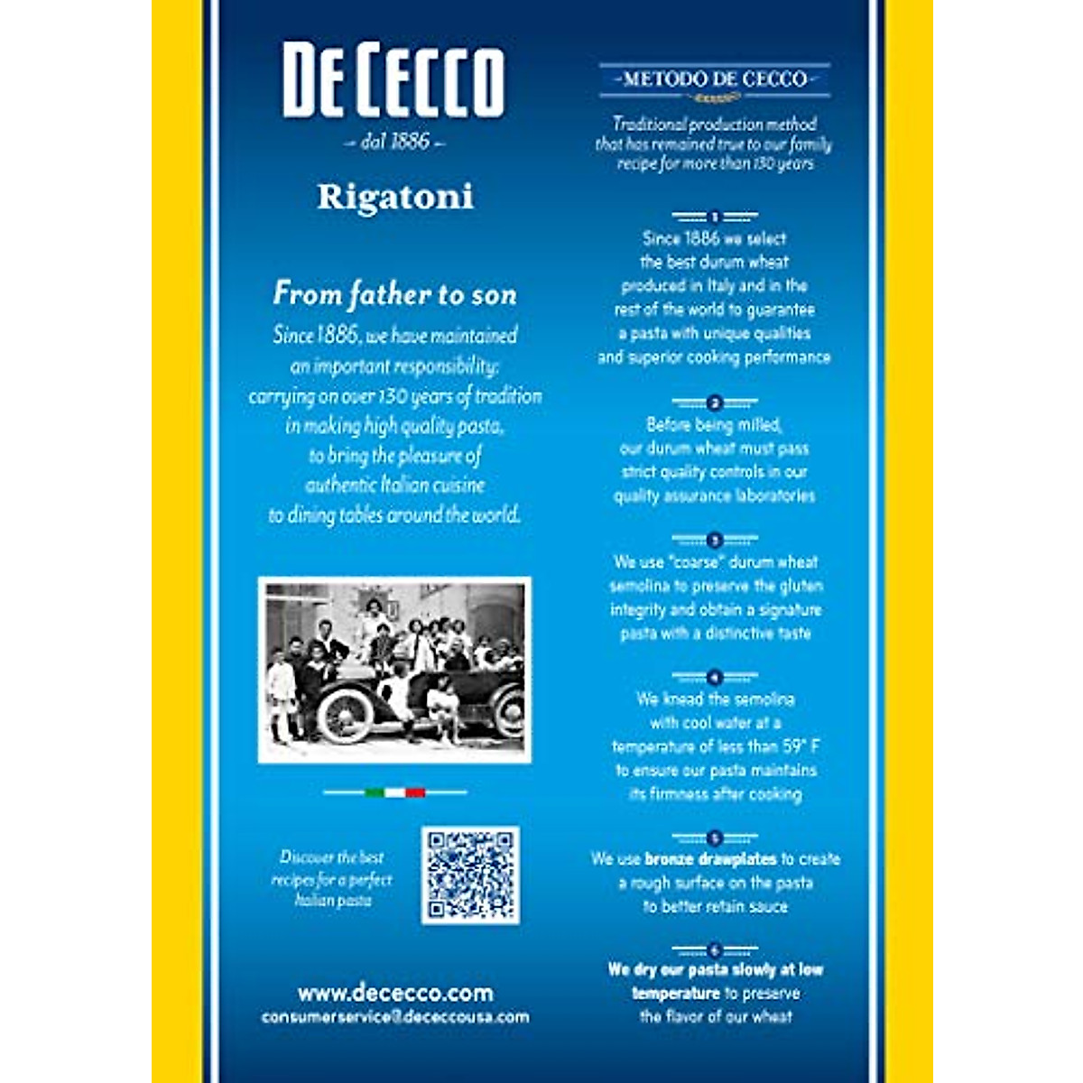 De Cecco Pasta, Rigatoni, 16 Ounce (Pack of 5)