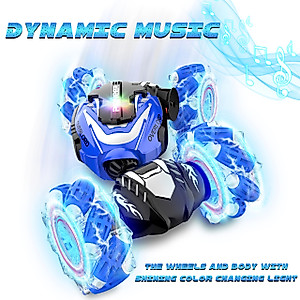 Remote Control Car, Gesture Sensing RC Stunt Car, 4 WD Transform Off Road for Rotating, 2.4Ghz Hand Controlled & Remote Control Twister Cars, RC Cars for Kids Boys Girls Toy Gift Age 6 7 8 9+ yr