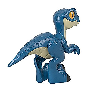 Imaginext Jurassic World Dinosaur Toy Raptor Xl Poseable Figure for Preschool Pretend Play Ages 3+ Years
