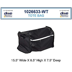 Complete Medical Bag for Nitro Aluminum Rollator, White, 1 Pound