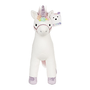 GUND Lily Rose Unicorn Stuffed Animal Plush Toy for Ages 1 and Up, White, 15”