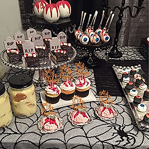 24 PCS Pumpkin Oh Baby Cupcake Toppers Glitter Fall Theme pumpkin Cupcake Picks Baby Shower Cake Decorations for Pumpkin Theme Gender Reveal Kids Birthday Party Supplies Orange