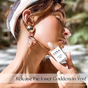 Vita Parfum Coco Perfume Oil, Mini Roll On Perfume for Women in Coco Tulum Scent, 15ml