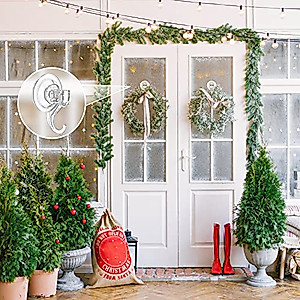 VIS'V Suction Cup Hooks, Small Clear Heavy Duty Vacuum Suction Cups with Hooks Removable Window Glass Door Suction Hangers Reusable Suction Cup Holders for Kitchen Bathroom Shower Wreath - 2 Pcs