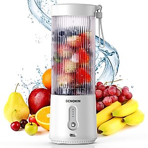 Portable Blender, Personal Size Blender for Smoothies and Shakes,USB Rechargeable Mini Blender Fresh Juicer Cup with Stronger Motor Household Fruit Mixer for Kitchen,Home,Travel
