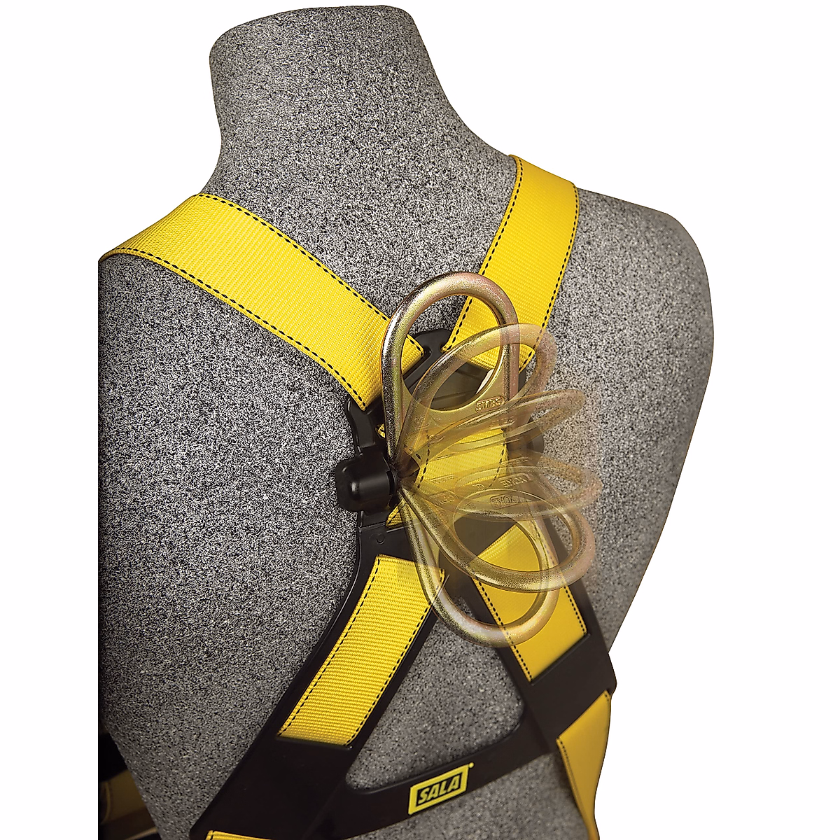 3M DBI-SALA Delta 1101254 Vest Style Harness, With Shoulder D-Rings, Tongue Buckle Legs, 420 LB Capacity, Universal, Yellow/Navy