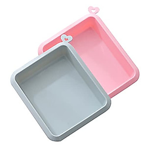 Hemoton 6 Pcs Cake Pan Charlotte Cake Pan Silicone Cookie Mold Clay Oven Cupcake Baking Mold Cheesecake Baking Pan Quick Release Bread Pan Silica Gel Cake Tins Doughnut Mold Baking Molds